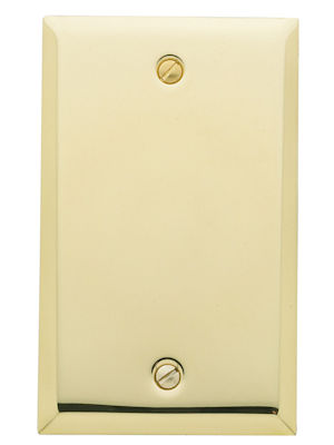 Baldwin Square Bevel Single Blank Switch Plate 4750