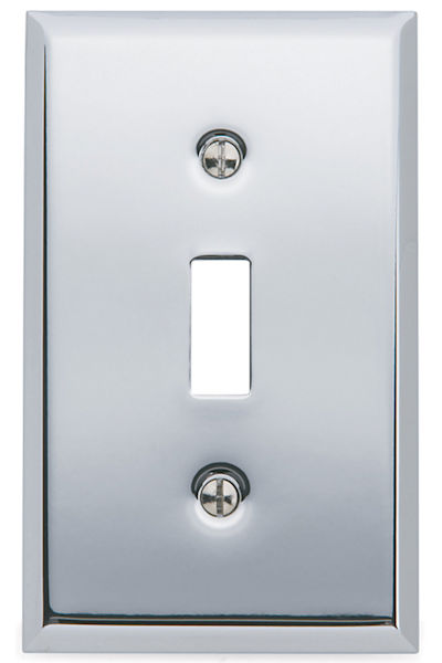 Baldwin Square Bevel Single Toggle Switch Plate 4751