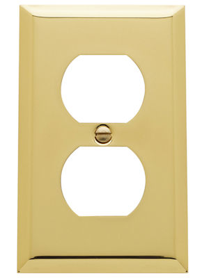 Baldwin Square Bevel Duplex Switch Plate 4752