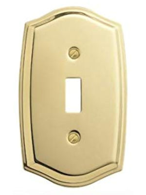 Baldwin Colonial Single Toggle Switch Plate 4756
