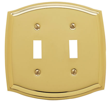 Baldwin Colonial Double Toggle Switch Plate 4766
